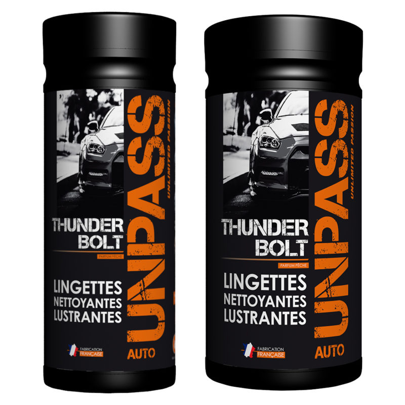 THUNDERBOLT Auto – Lingettes nettoyantes & protectrices | UNPASS
